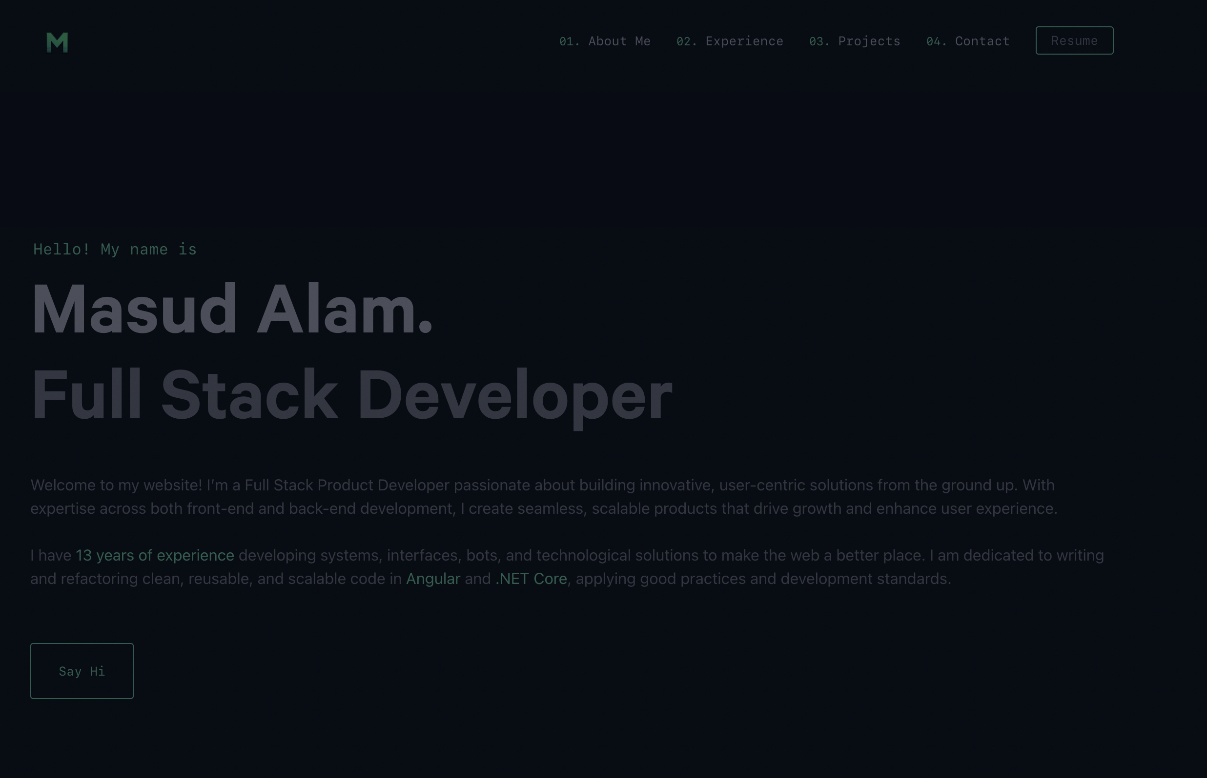 Masud Alam | Senior Technical Lead